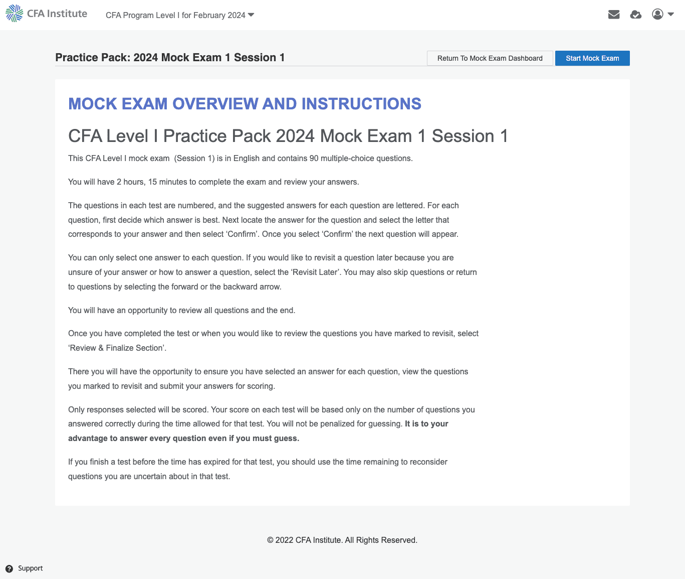 CFA Practice Pack: A Comprehensive Review